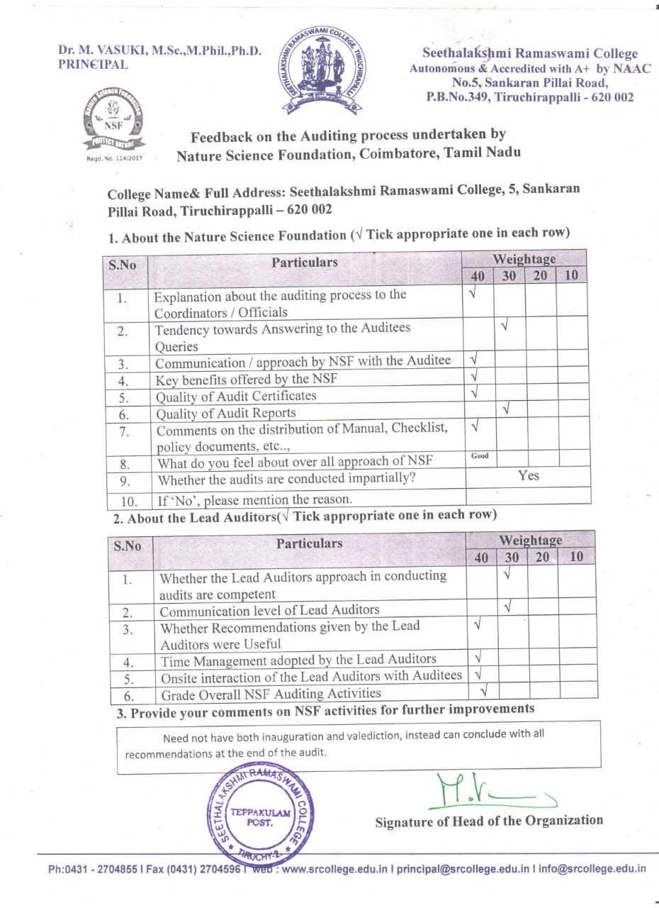 Nature Science Foundation