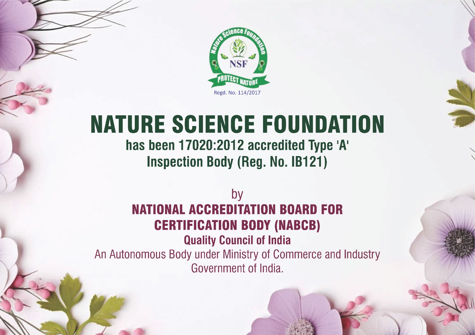 Contact Us – Nature Science Foundation